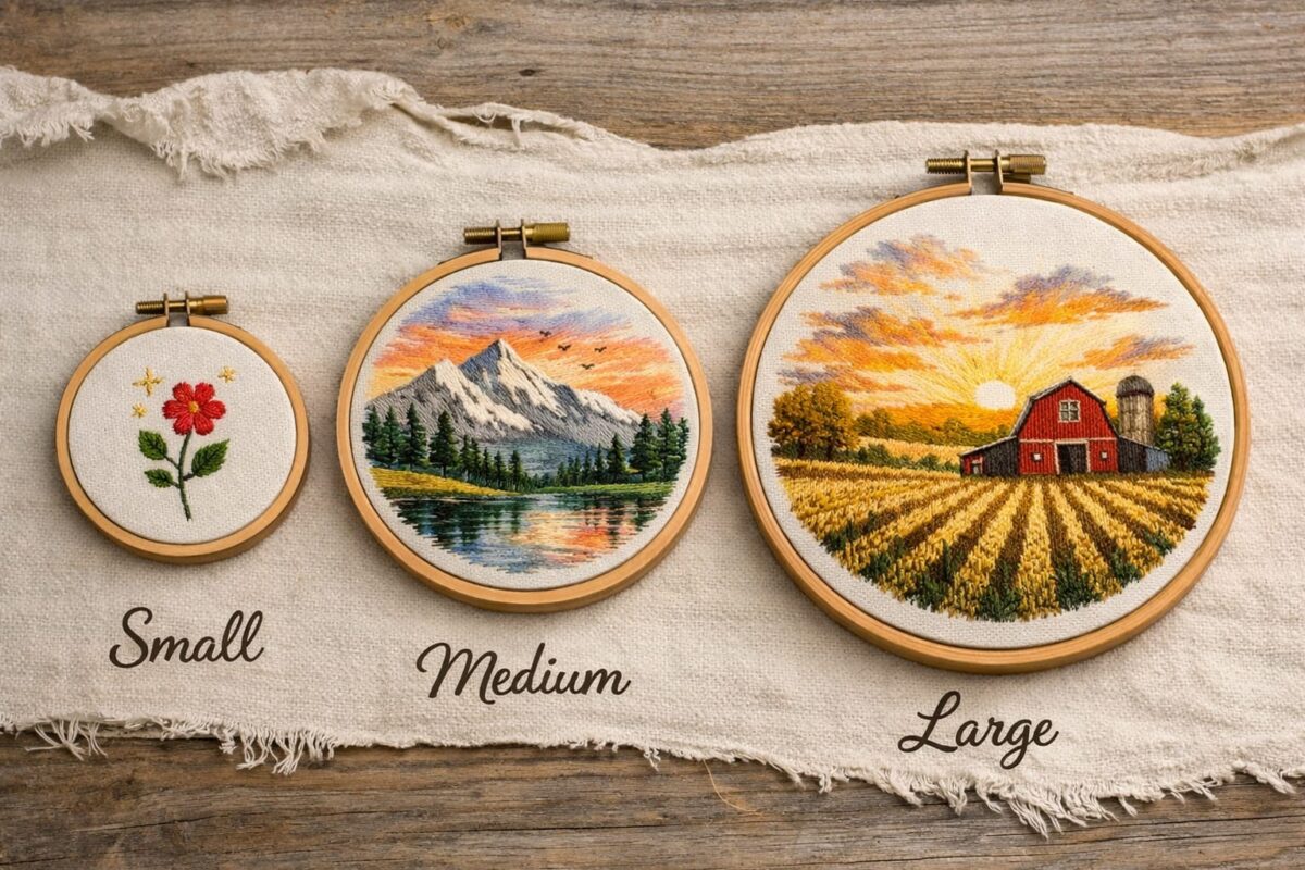 Embroidery Hoop Sizes Explained: Choose the Right Hoop for Perfect ...